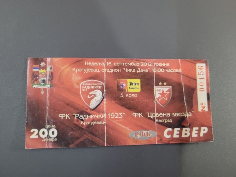 Fk Radnicki KG - Fk Crvena Zvezda 16.09.2012.