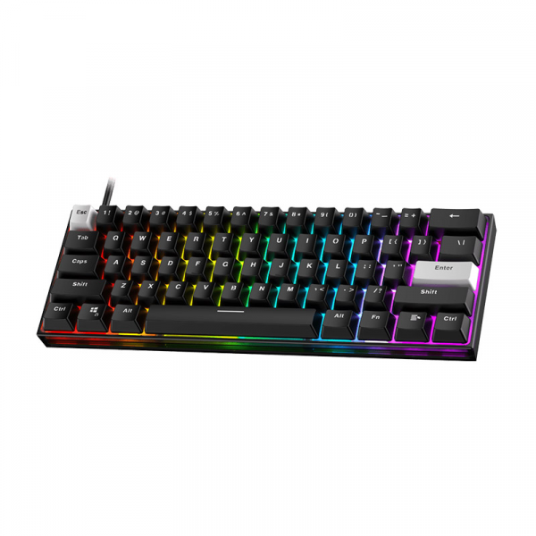 Tastatura mehanicka Gaming Fantech MK857 RGB Maxfit61 FROST crna (blue switch)