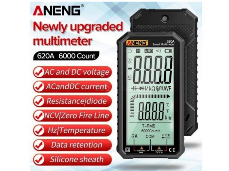 ANENG 620A 4.7-inch LCD Digital Smart True RMS Multimet