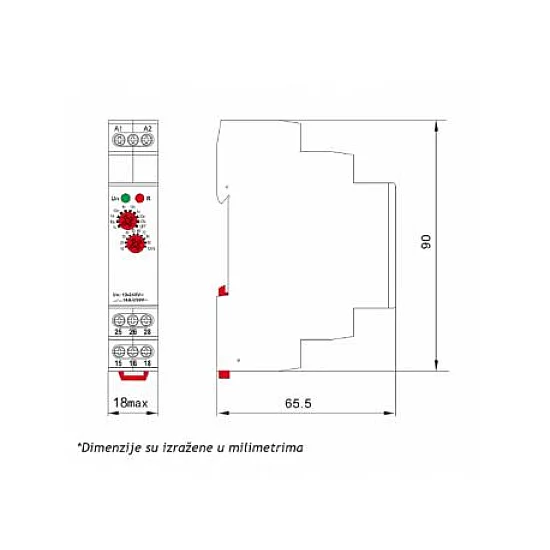BITON ELECTRONICS RELEJ VREMENSKI ATMT2-M2 12-240VAC 1S-10D CENA