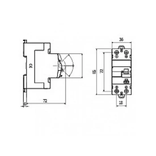 GEWISS FID AC SKLOPKA GWD4022, 40A BELA CENA