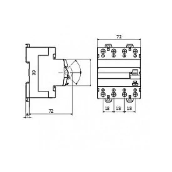 GEWISS FID AC SKLOPKA GWD4124, 40A BELA CENA