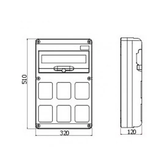 GEWISS RAZVODNA TABLA GW68008N 14M I 6 PRIKLJUČNIH IP44/67-IP65 BELA CENA
