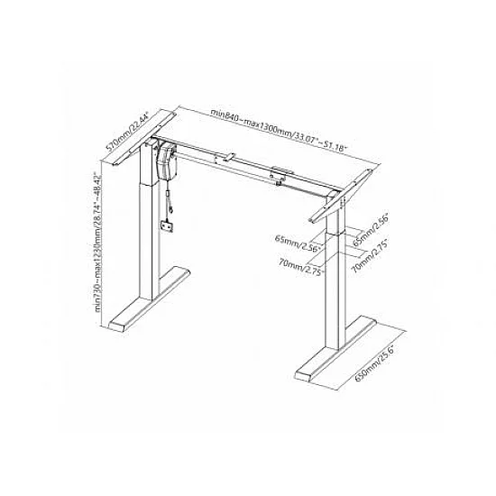 S BOX MD 622 POSTOLJE ZA STO SA ELEKTRIČNIM PODEŠAVANJEM VISINE CENA