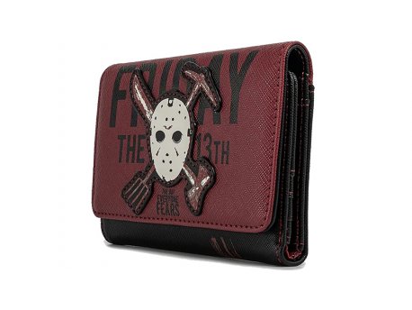 LOUNGEFLY FRIDAY THE 13TH JASON MASK TRI-FOLD WALLET