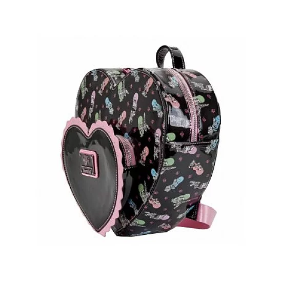 LOUNGEFLY VALFRE DOUBLE HEART MINI BACKPACK CENA