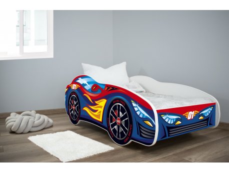 TOP BEDS DEČIJI KREVET 160X80 RED BLUE CAR