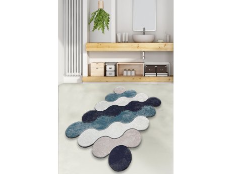 L`ESSENTIEL MAISON KUPATILSKI OTIRAČ CIRCLE BLUE 1