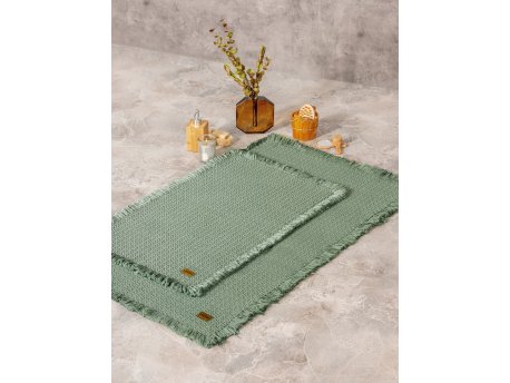 L`ESSENTIEL MAISON PROSTIRKE BATH RUG GREEN