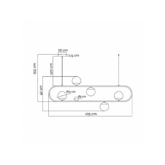 VESTA 554 VISLILICA 5*G9 MESING CENA