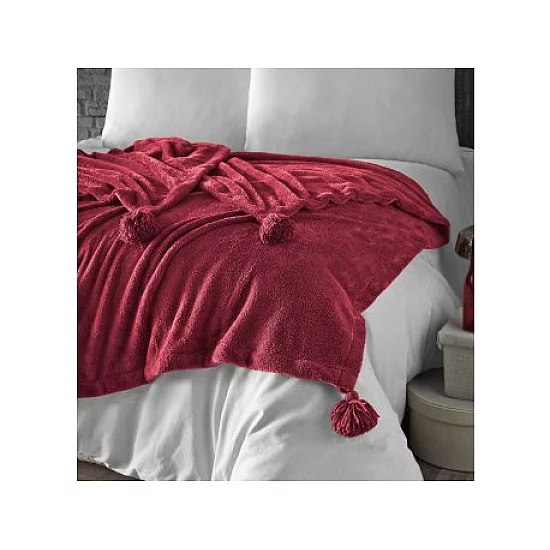 L`ESSENTIEL MAISON PREKRIVAČ PUFFY 160 CLARET RED CENA