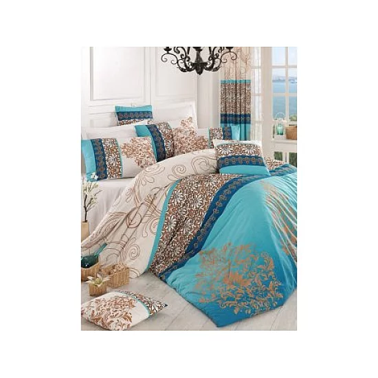 L`ESSENTIEL MAISON RANFORCE POSTELJINA (200 X 220) KATRE TURQUOISE CENA
