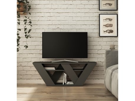 HANAH HOME TV POLICA PIPRALLA ANTHRACITE