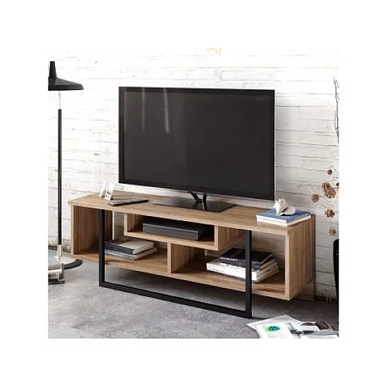HANAH HOME TV POLICA ASAL (120) WALNUT BLACK (875ZNA3047) CENA