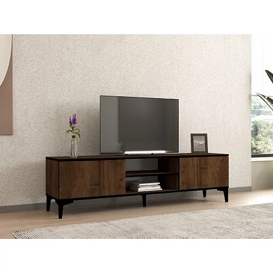 HANAH HOME TV POLICA EREM WALNUT BLACK CENA
