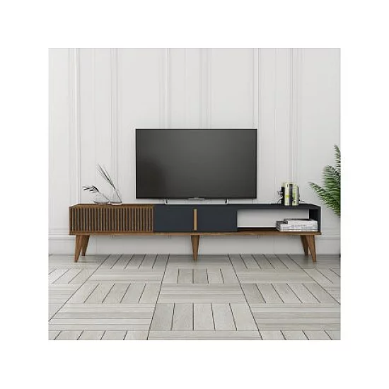 HANAH HOME TV POLICA MILAN ALT WALNUT ANTHRACITE (845HCT3108) CENA