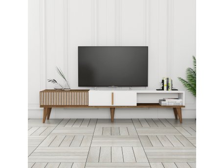 HANAH HOME TV POLICA MILAN ALT WALNUT WHITE (845HCT3106) CENA