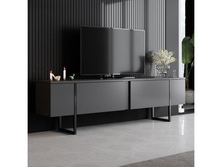 HANAH HOME TV POLICA LUXE ANTHRACITE BLACK 1 (618BLY1104)