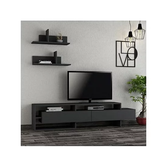 HANAH HOME TV POLICA GARA ANTHRACITE (776HMS3014) CENA