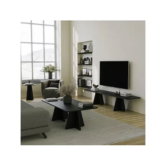 HANAH HOME TV POLICA MUSHROOM BLACK CENA