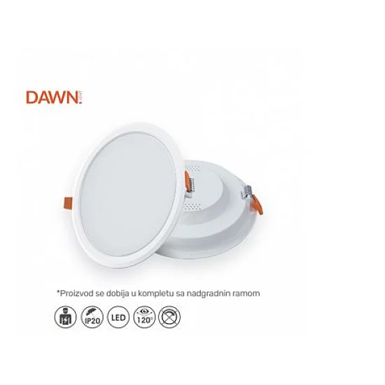 DAWN DAWN LED PANEL KNC1-18W 6500K 1620LM 120° IP20 / RAM CENA
