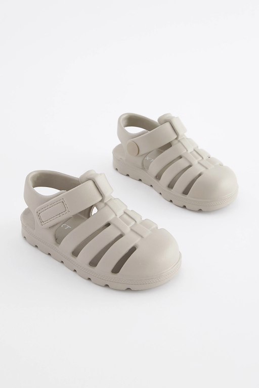 Neutral Fisherman Jelly Sandals
