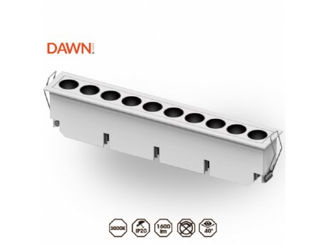 DAWN LED SVETILJKA FGL10 24W 3000K 40° BELA