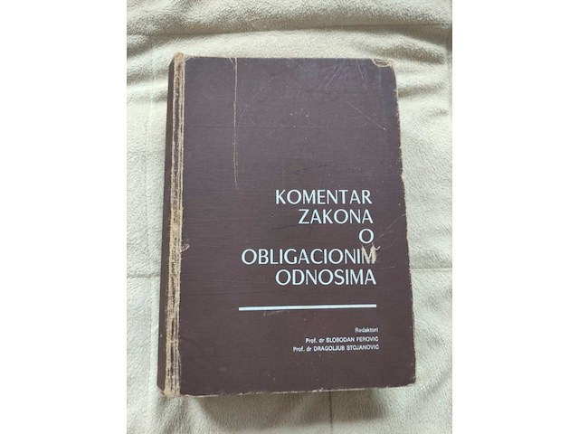 Komentar zakona o obligacionim odnosima 2,S.Perović