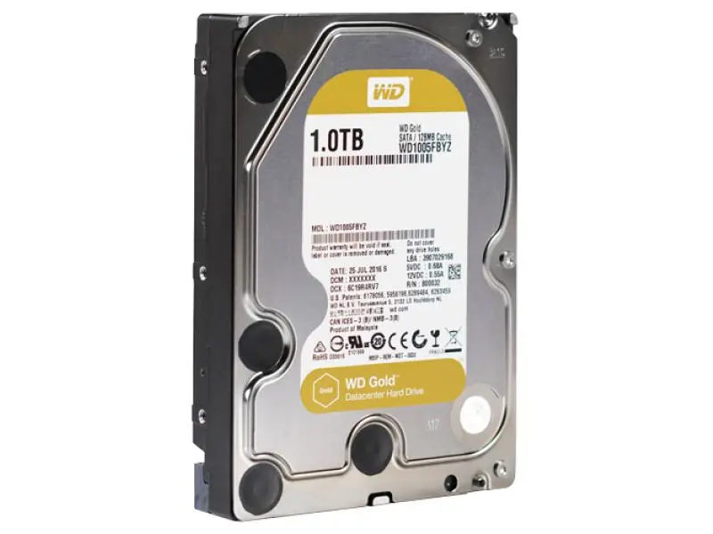 WESTERN DIGITAL Hard disk 1TB SATA3 128MB WD1005FBYZ Gold