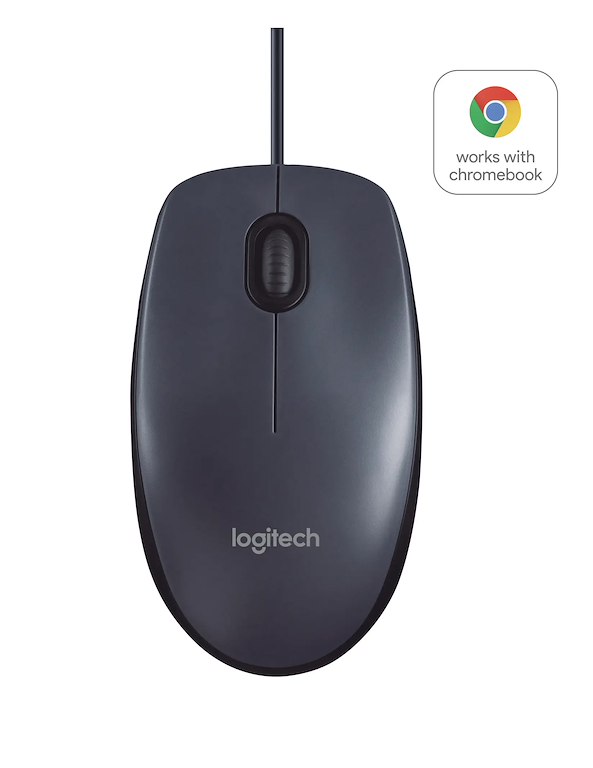 Logitech B100 Bežični miš, Optički, 800 DPI, Crni