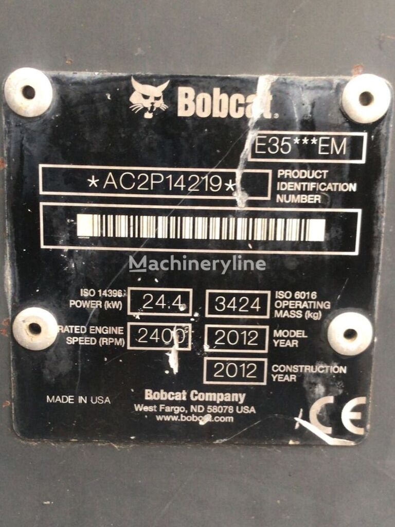 Bobcat E35 mini bager