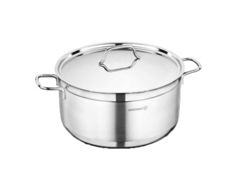 KORKMAZ Lonac sa poklopcem Alfa A1018 Nerđajući čelik 20cm 3.5 l Inox