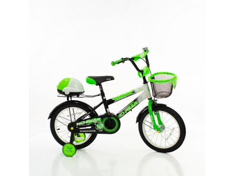 No Fear Bicikl 16" za decu model 721-16 sa pomoćnim točkovima zeleni
