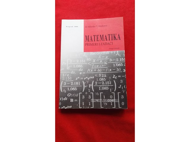 Matematika primeri i zadaci  Milanka Marković