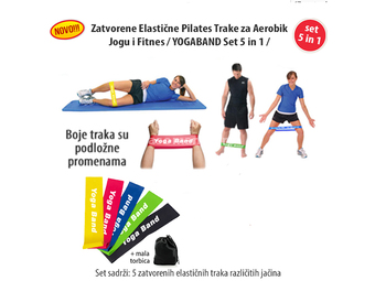 Zatvorene elastične trake - Yogaband set 5 in 1