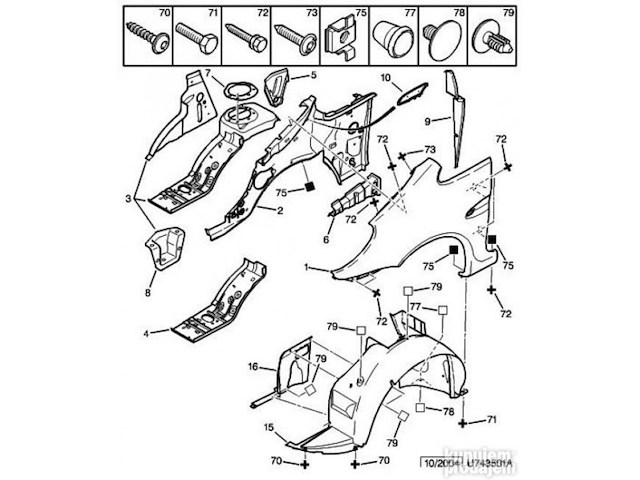 Citroen Berlingo Zastita Potkrila Leva 02-08,NOVO
