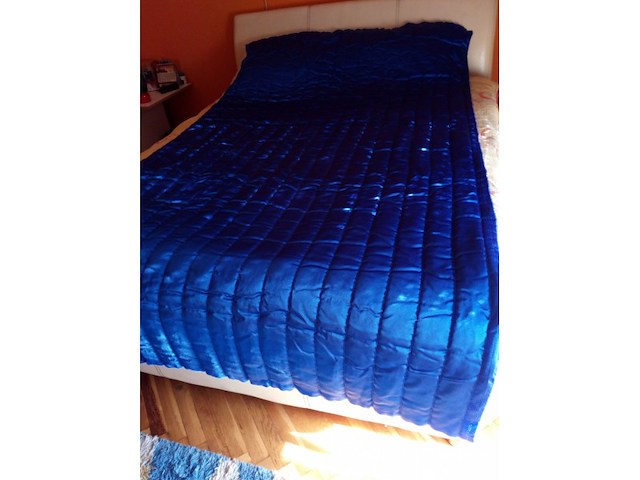 Prostirka kraljevsko plava, prekrivac 150x228