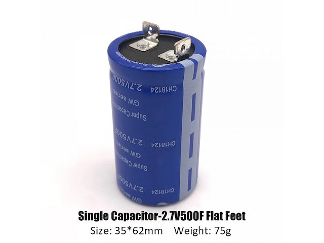 Super kondenzator - 500 Farada / 2,7 Volti