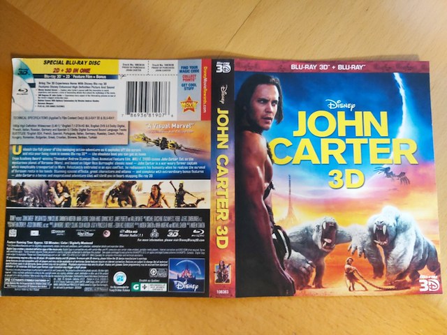 Blu-ray Cover za Film JOHN CARTER
