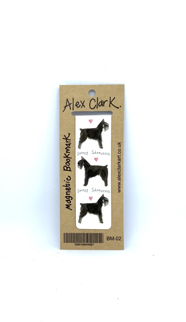 Alex Clark bookmark Snazzy Schnauzers Dog 94087