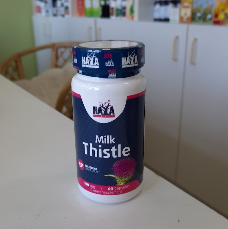 Haya Labs Milk thistle- silimarin (za regeneraciju jetre) 100 mg, 60 kapsula