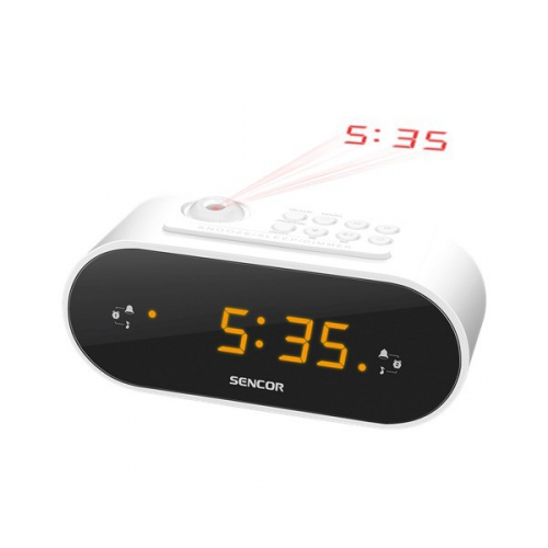 Radio alarm Sencor SRC 3100 W, sa projektorom