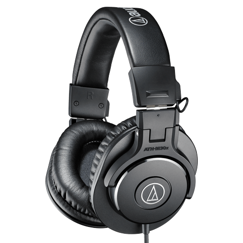 AUDIO-TECHNICA slušalice ATH-M30x (Crne) 3.5mm + 6.3mm adapter, 15Hz - 22KHz, 96dB, 40mm