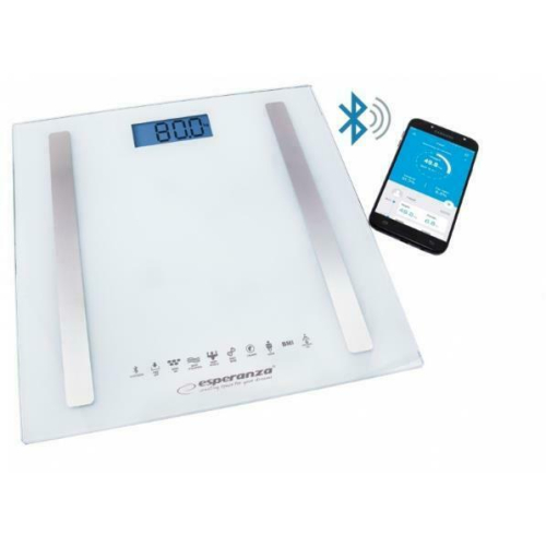 ESPERANZA Telesna vaga EBS016W, Bela, Digatalna, 8u1 B.Fit