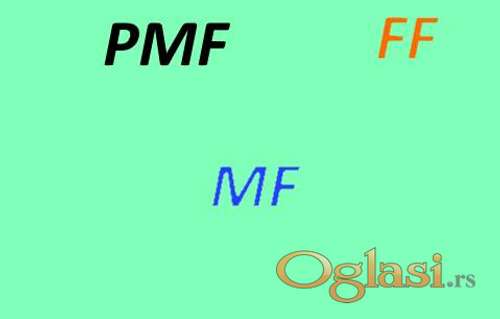 Svi matematičko-fizički predmeti za fakultete tipa PMF