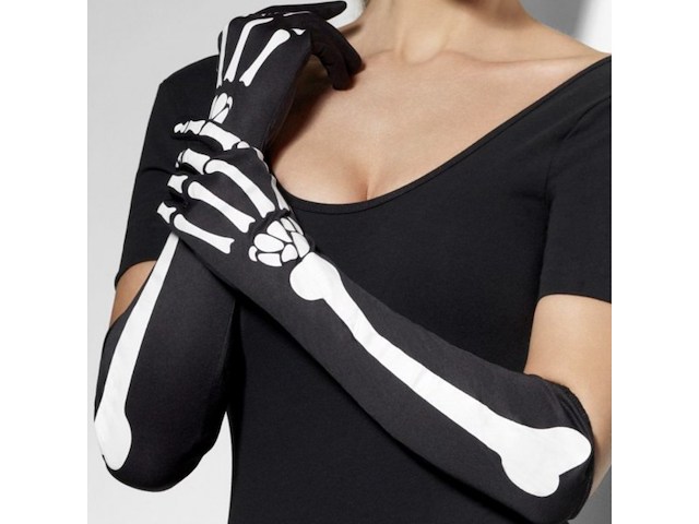 Skelet halloween rukavice