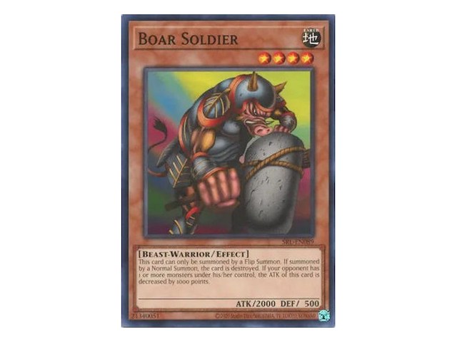 Yu-Gi-Oh! Boar Soldier - SRL-EN089