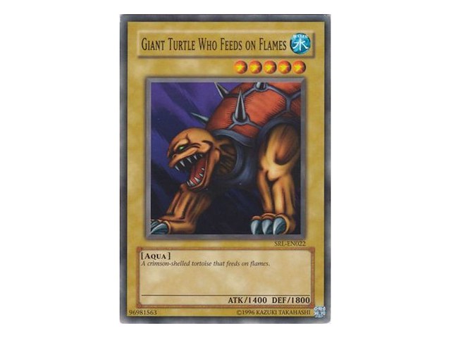 Yu-Gi-Oh! Giant Turtle Who Feeds on Flames - SRL-EN022