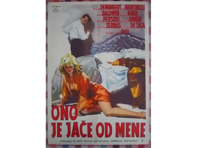 plakat ONO JE JAČE OD MENE