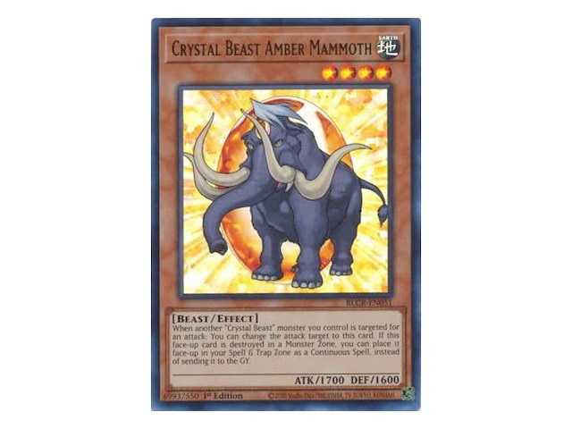 Yu-Gi-Oh! Crystal Beast Amber Mammoth - BLCR-EN051